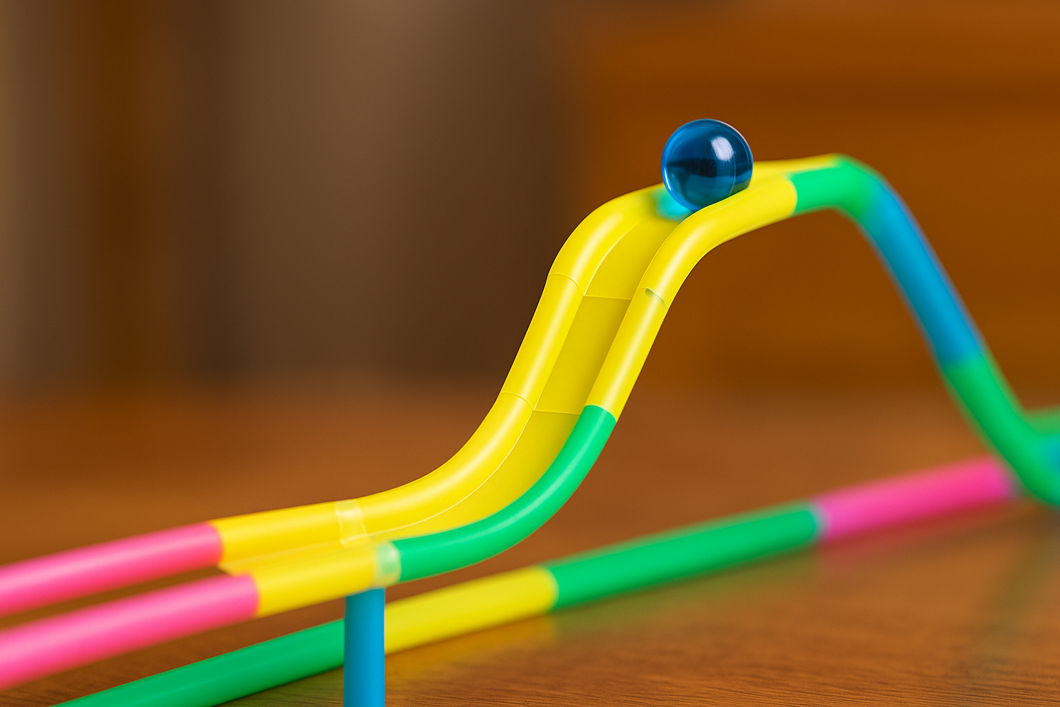 STEM Challenge For Kids: Straw Roller Coaster - Stemsparklab