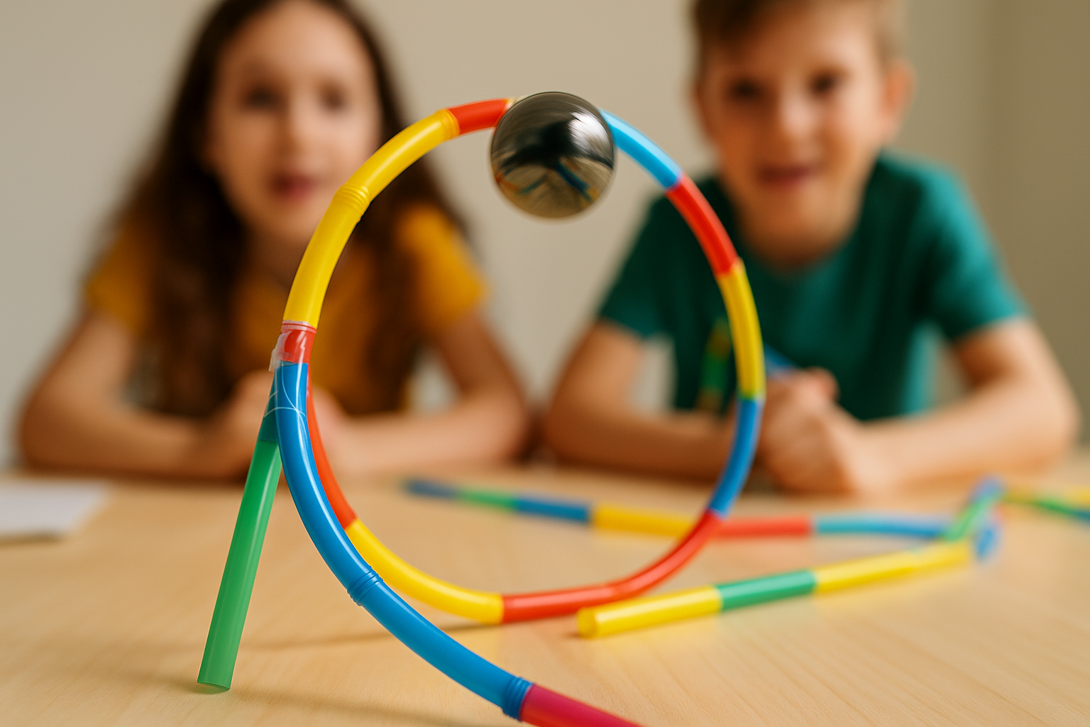 STEM Challenge For Kids: Straw Roller Coaster - Stemsparklab