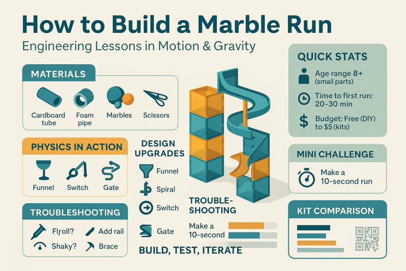 How to Build a Marble Run: Engineering Lessons in Motion & Gravity ...