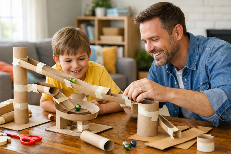 How To Build A Marble Roller Coaster : Your Kid’s First Steps In ...
